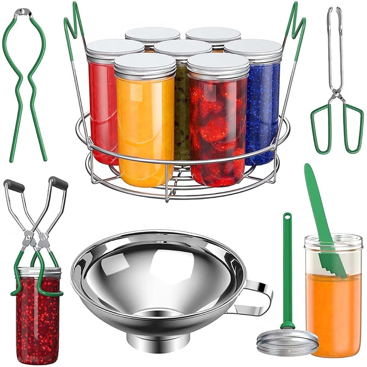Odies Canning Supplies Starter Kit, 7 Piece Canning Tools Set with ...