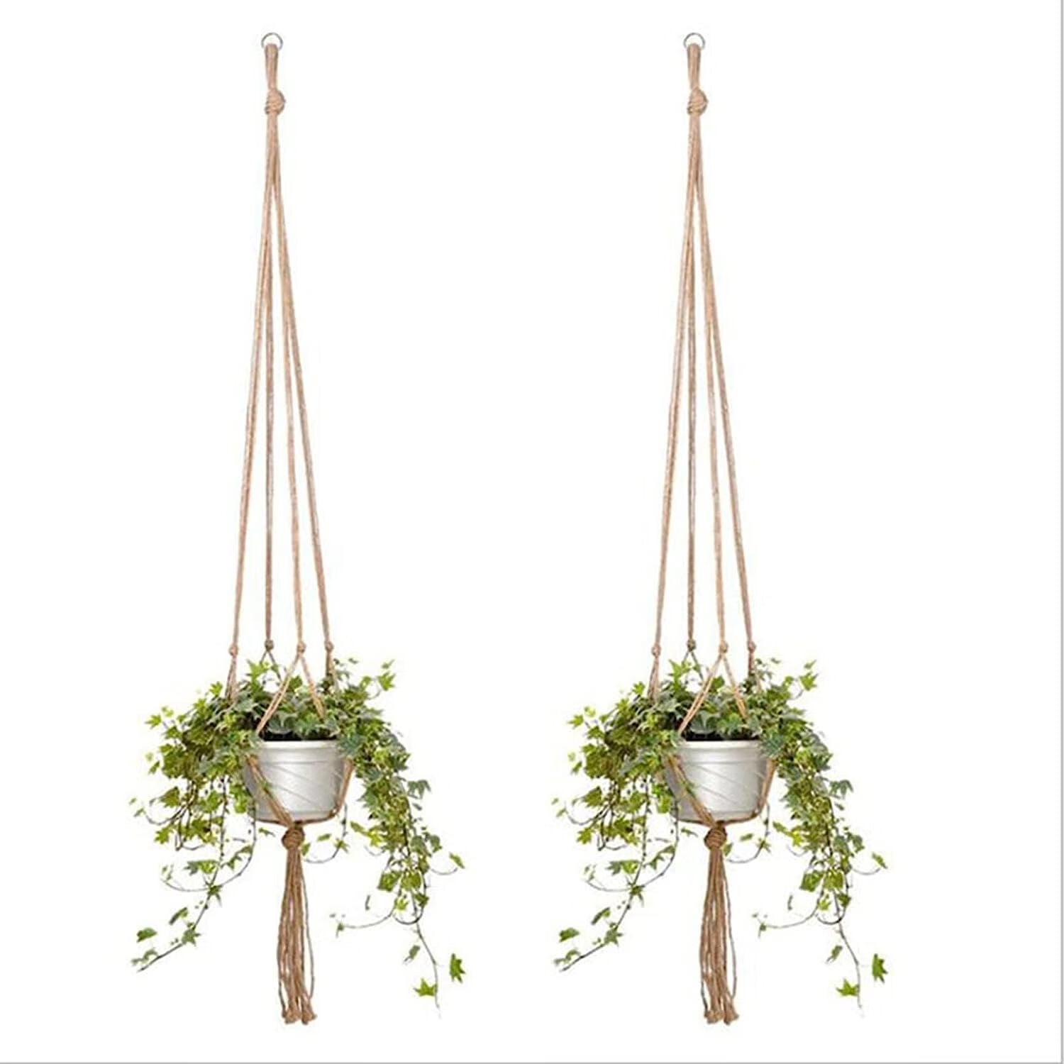 Odies Macrame Plant Hanger Indoor Jute Hanging Planter Basket Flower ...