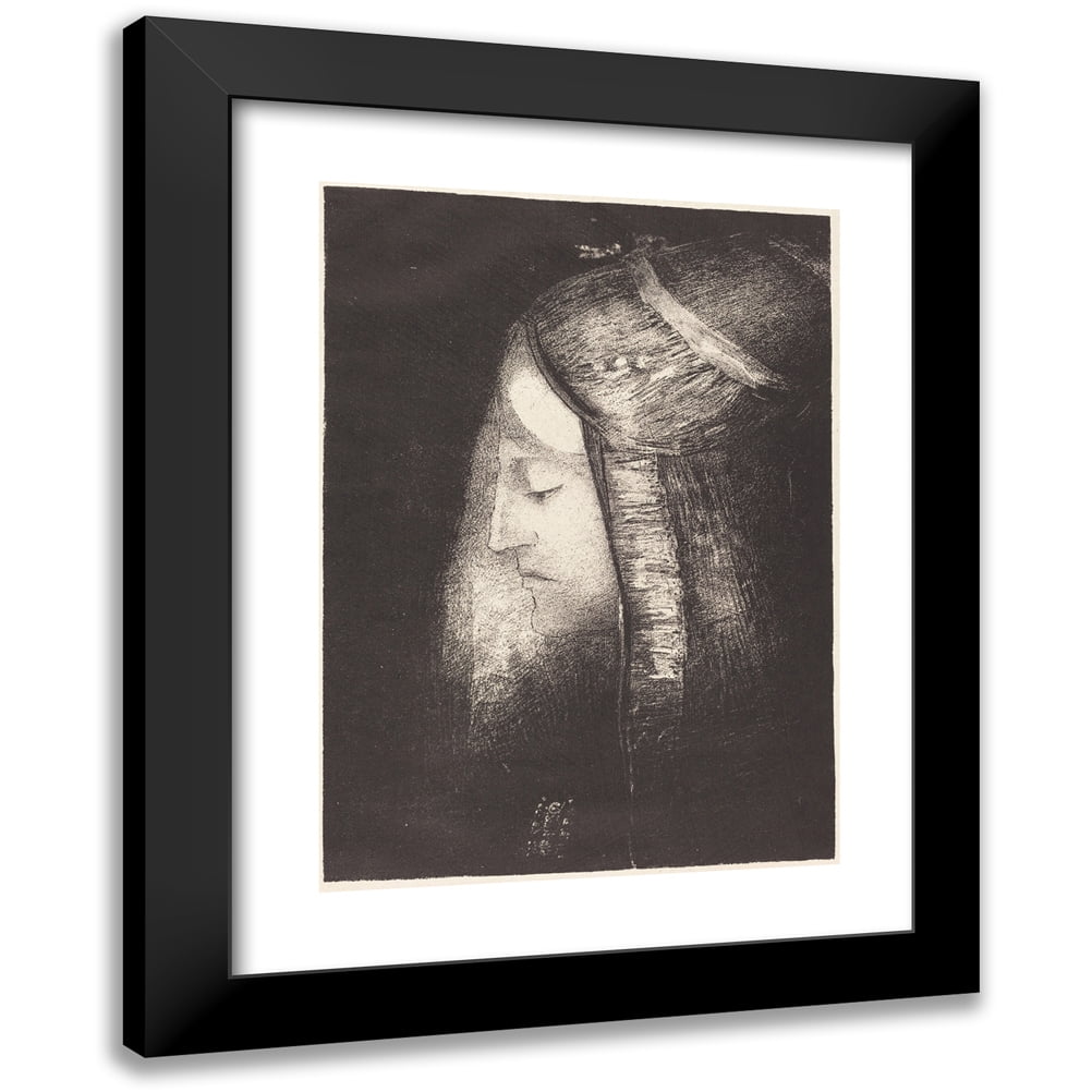 Odilon Redon 11x14 Black Modern Framed Museum Art Print Titled - Profil ...