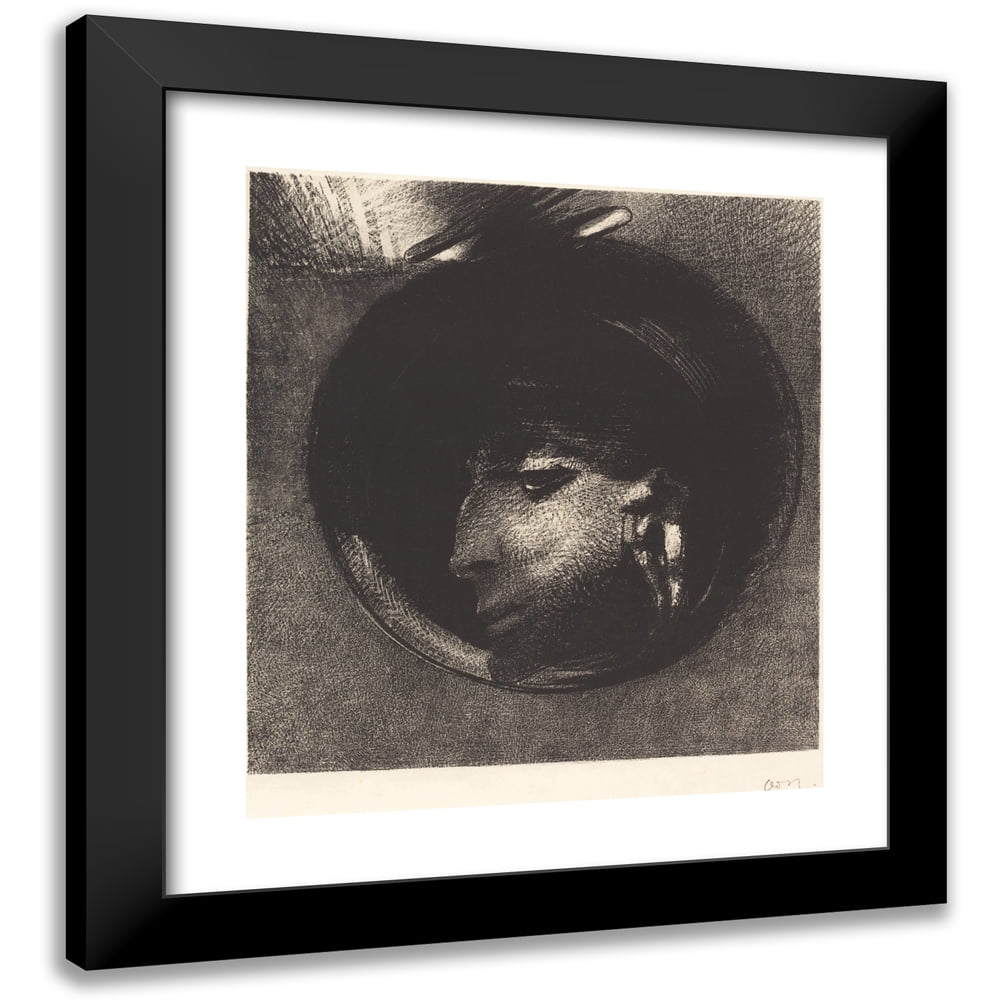 Odilon Redon 12x14 Black Modern Framed Museum Art Print Titled - Atrial ...