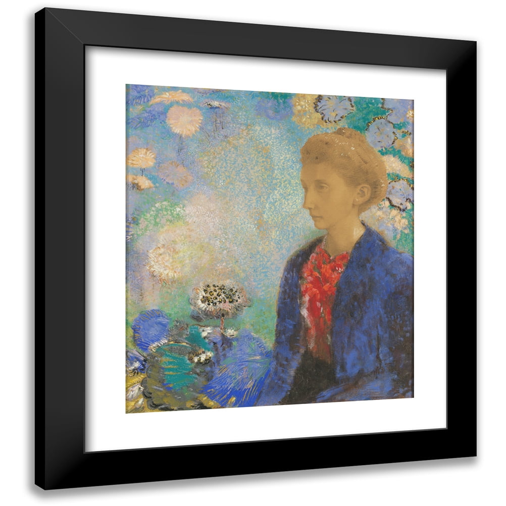 Odilon Redon 12x14 Black Modern Framed Museum Art Print Titled - Domecy ...