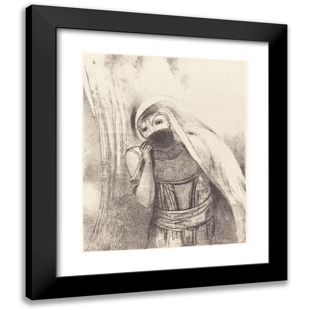 Odilon Redon 12x14 Black Modern Framed Museum Art Print Titled - She ...