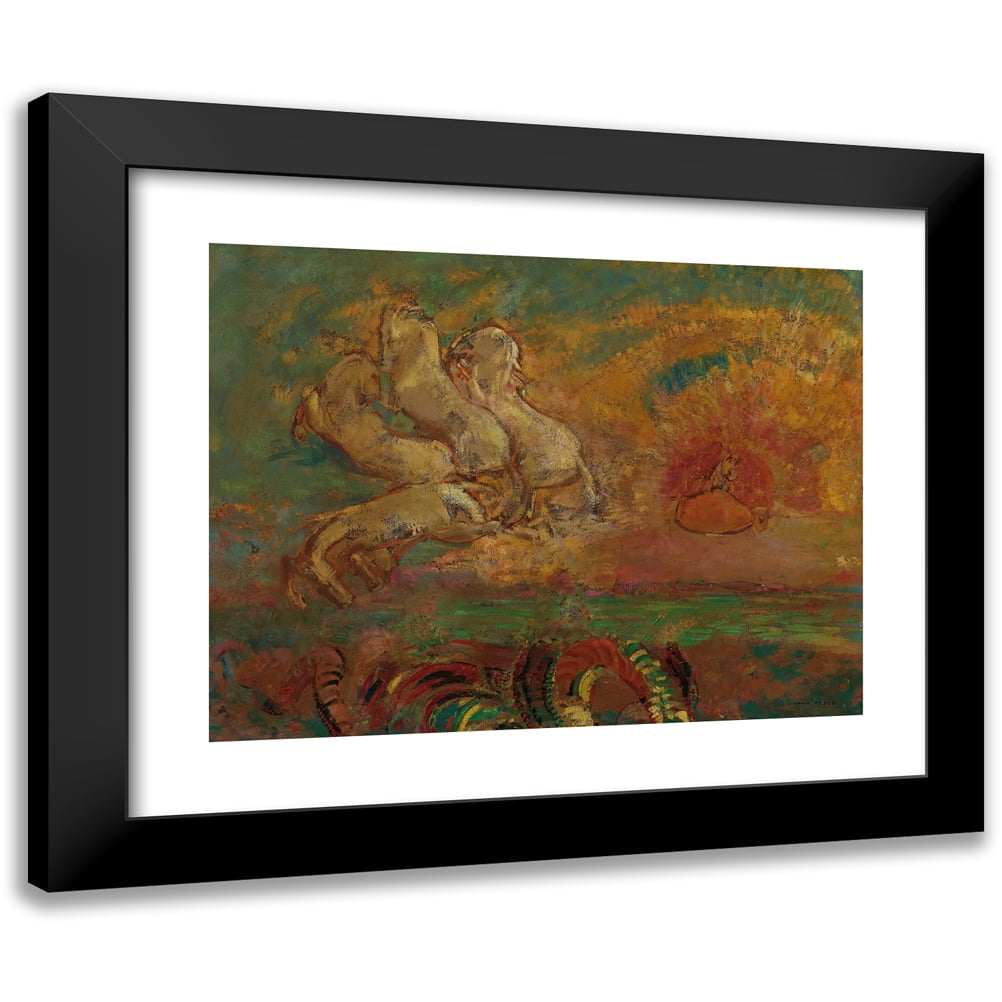 Odilon Redon 14x12 Black Modern Framed Museum Art Print Titled - The ...