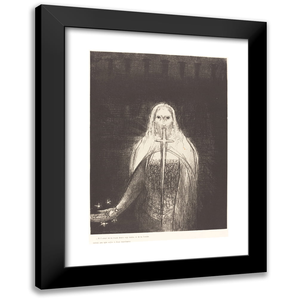 Odilon Redon 14x18 Black Modern Framed Museum Art Print Titled - And He ...