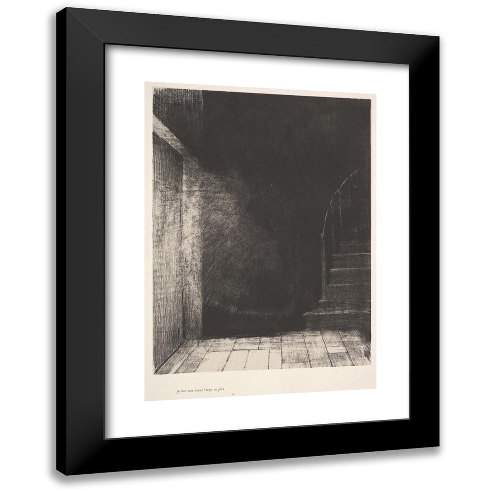 Odilon Redon 14x18 Black Modern Framed Museum Art Print Titled - I Saw ...