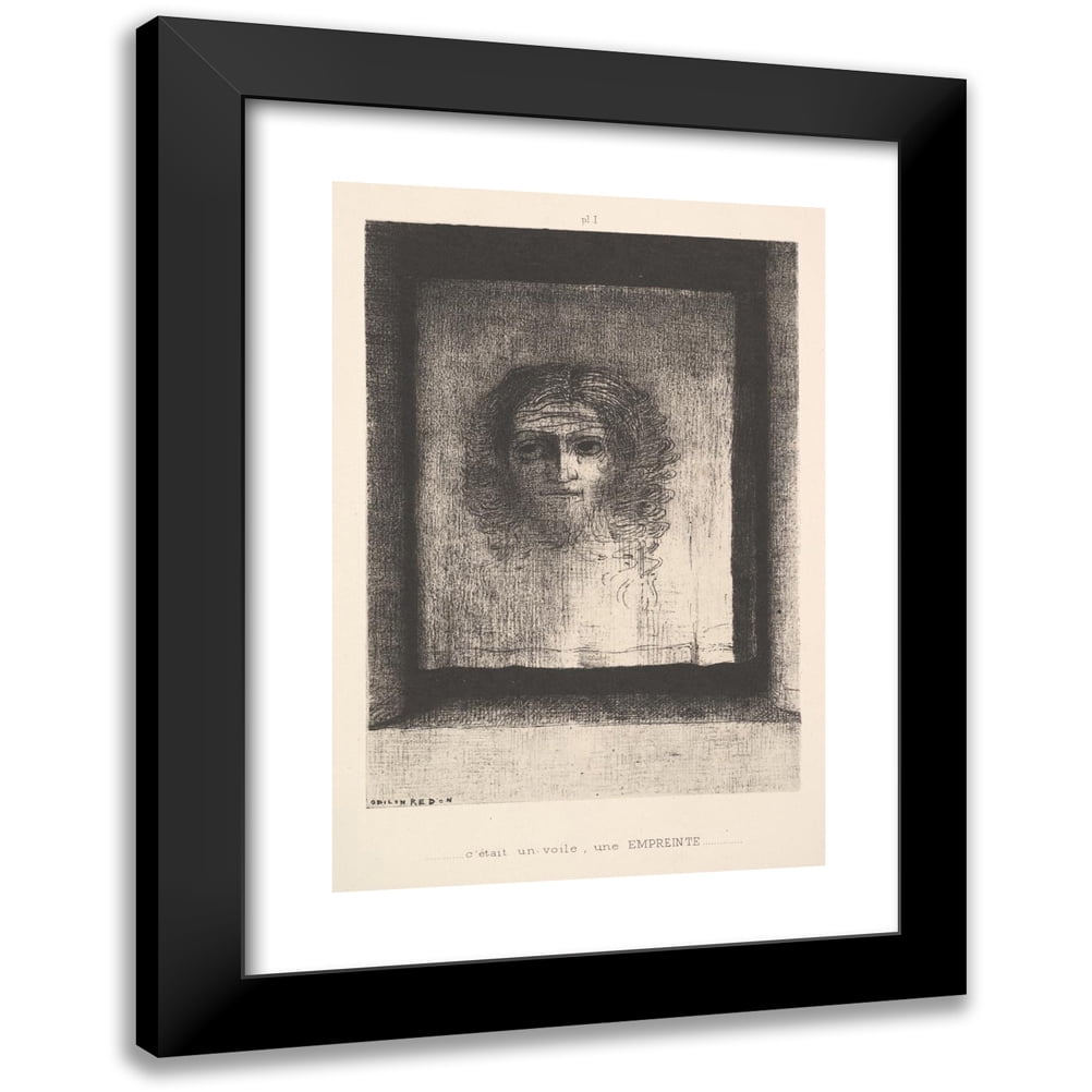 Odilon Redon 17x24 Black Modern Framed Museum Art Print Titled - A Veil ...