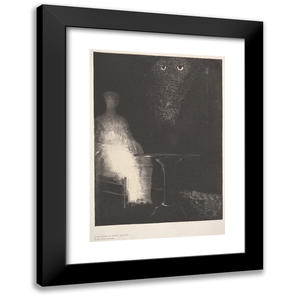 Odilon Redon 18x24 Black Modern Framed Museum Art Print Titled - Below ...