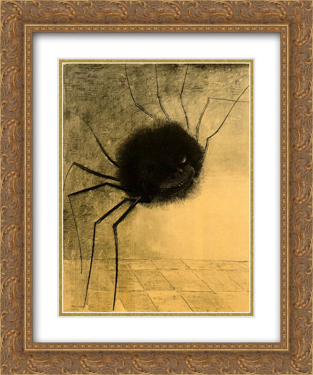 Odilon Redon 2x Matted 20x24 Gold Ornate Framed Art Print 'The Smiling ...