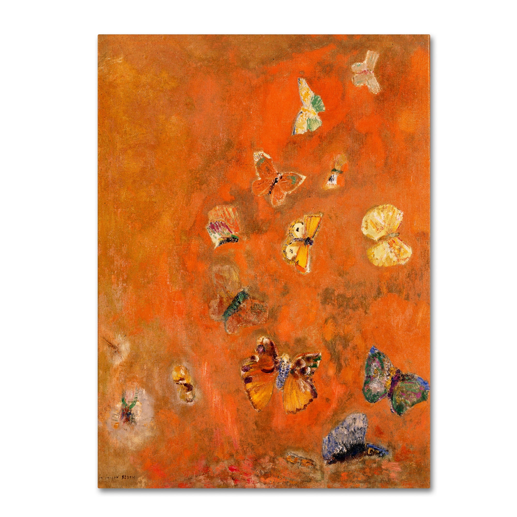 Odilon Redon 'Evocation of Butterflies 1912' Canvas Art - Walmart.com