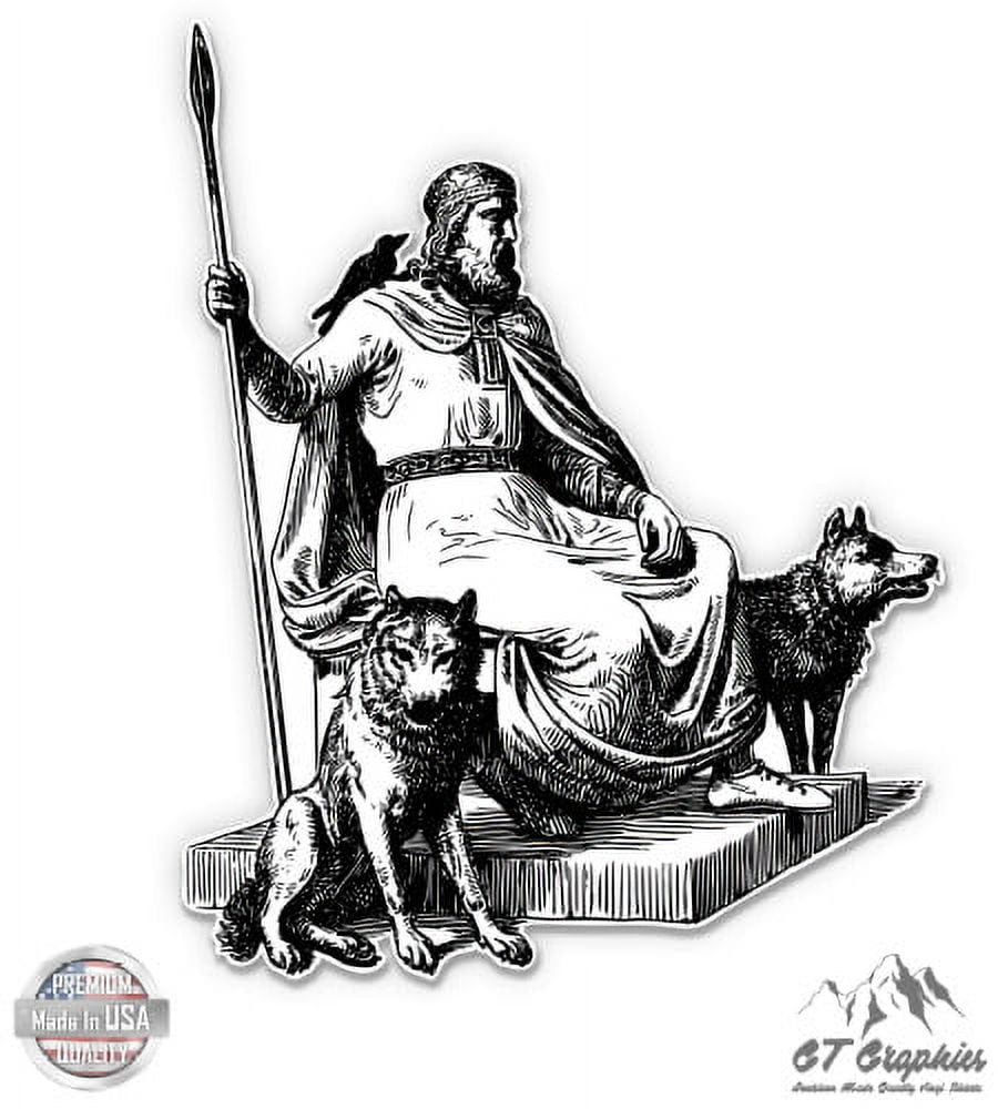 Odin - 3" Vinyl Sticker - For Car Laptop I-Pad Phone Helmet Hard Hat ...