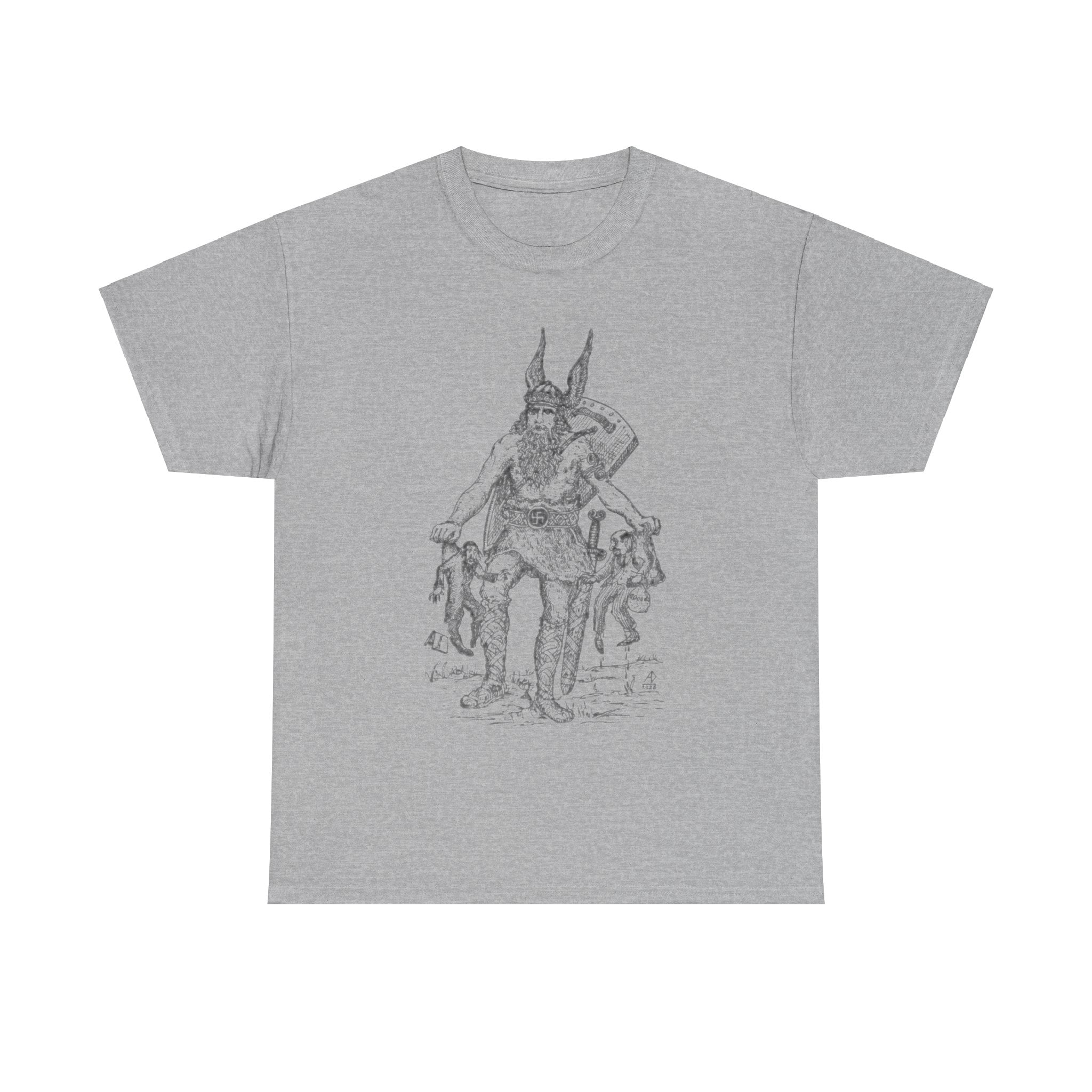 Odin Germanic Pagan Norse Short-Sleeve Thule Merchant Sun Wheel Comedic ...