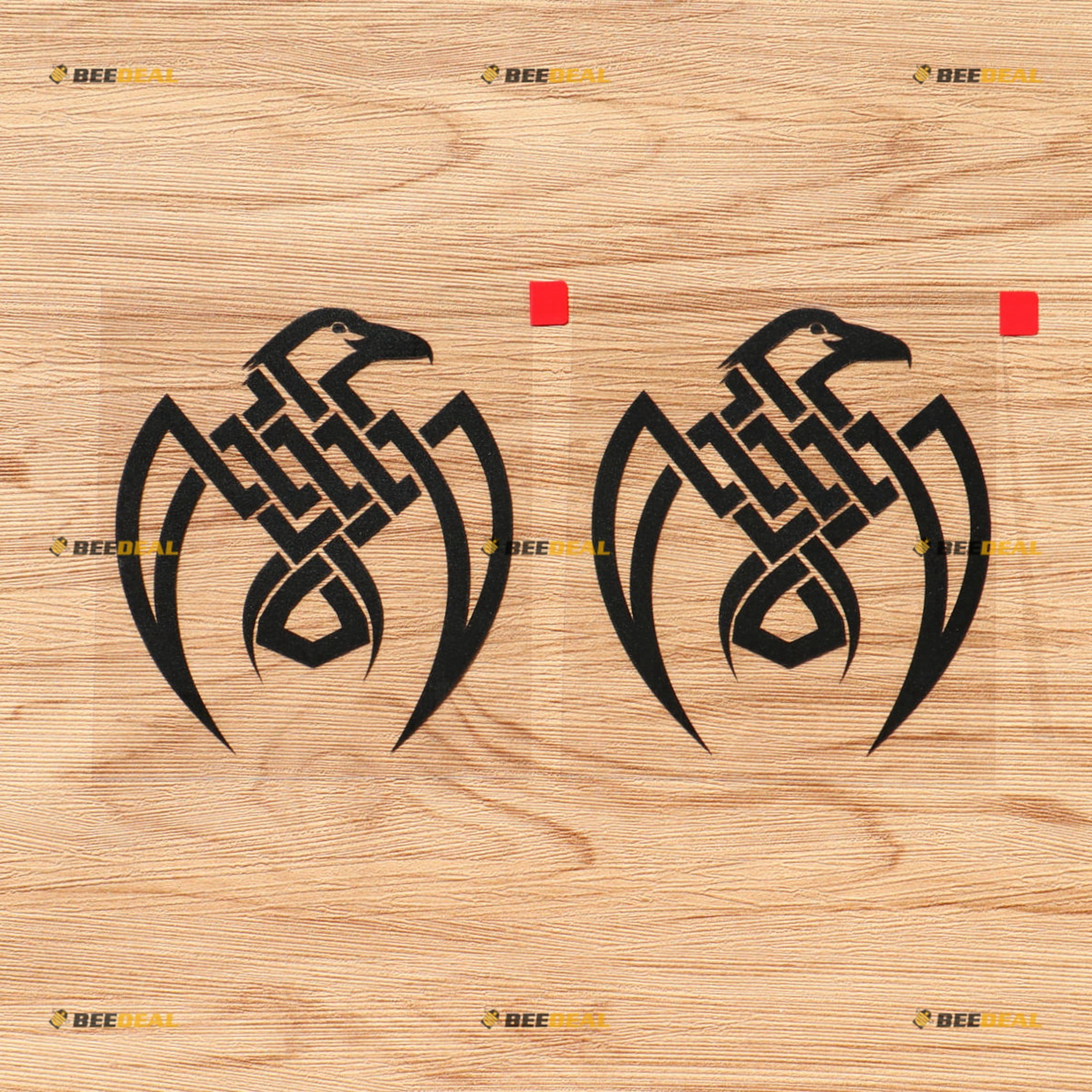 Odin Raven Decal Sticker Vinyl Viking Norse Nord Celtic Knot - 2 Pack ...