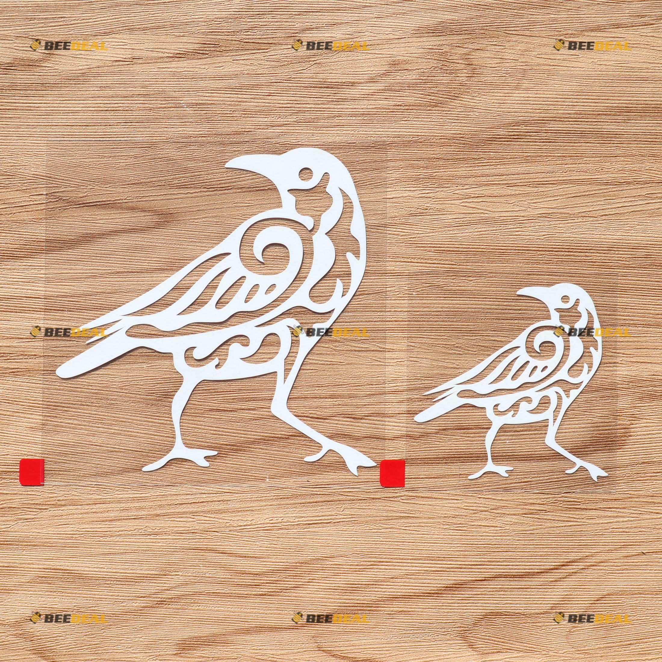 Odin Raven Decal Vinyl Sticker Viking Norse - 2 Pack White, 3 Inches, 5 ...