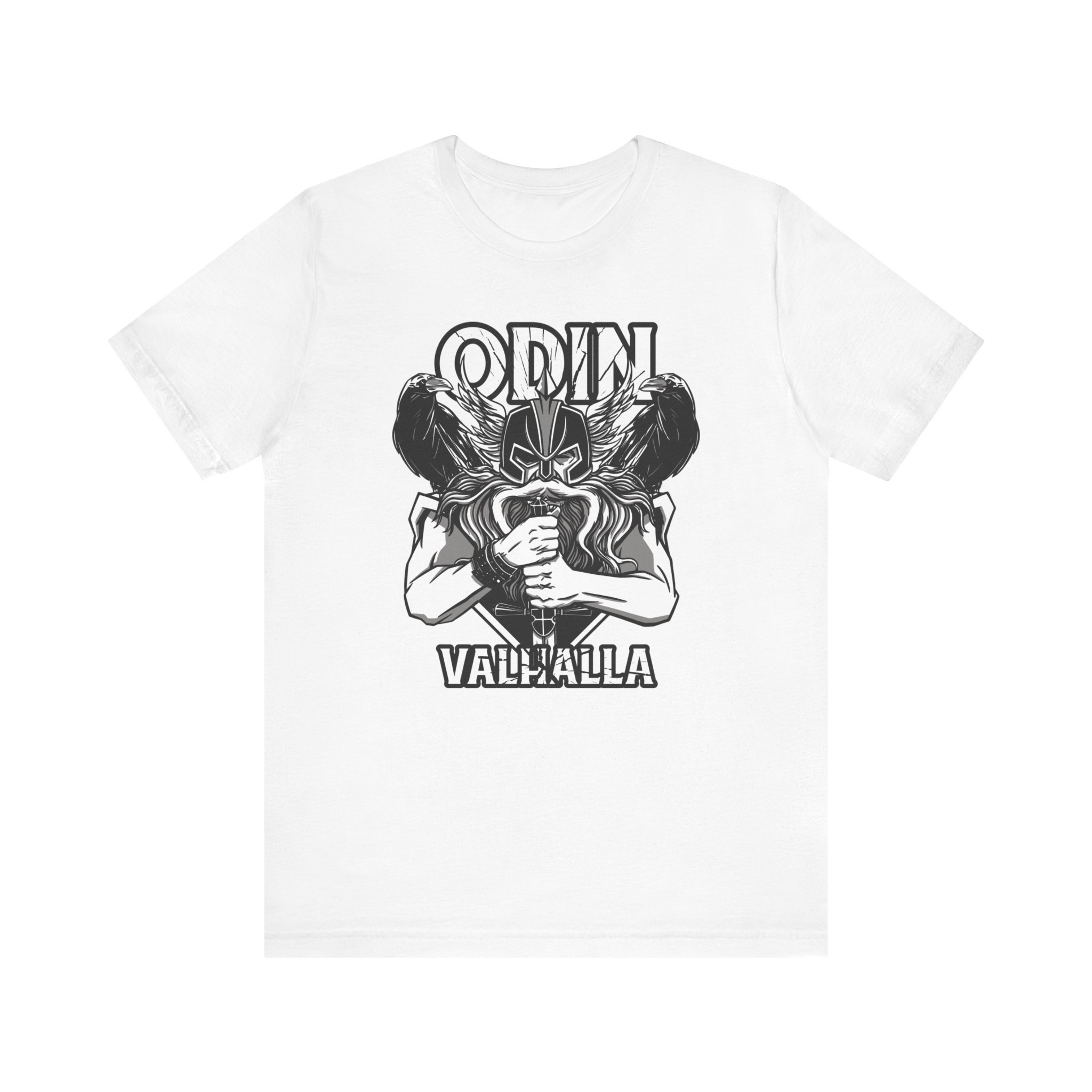 Odin Valhalla Viking Tee - Norse Mythology God of War Battle Vikings ...