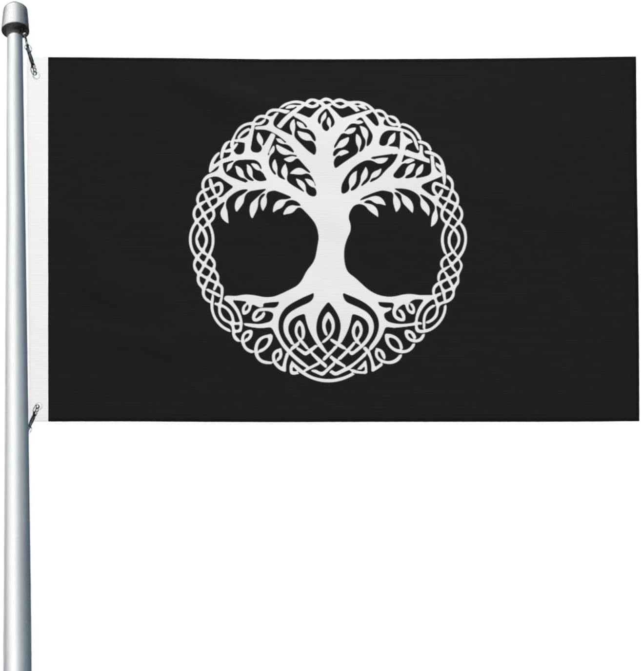 Odin Viking Norse Tree Of Life Flags 3x5 Ft Double Sided Flag ...