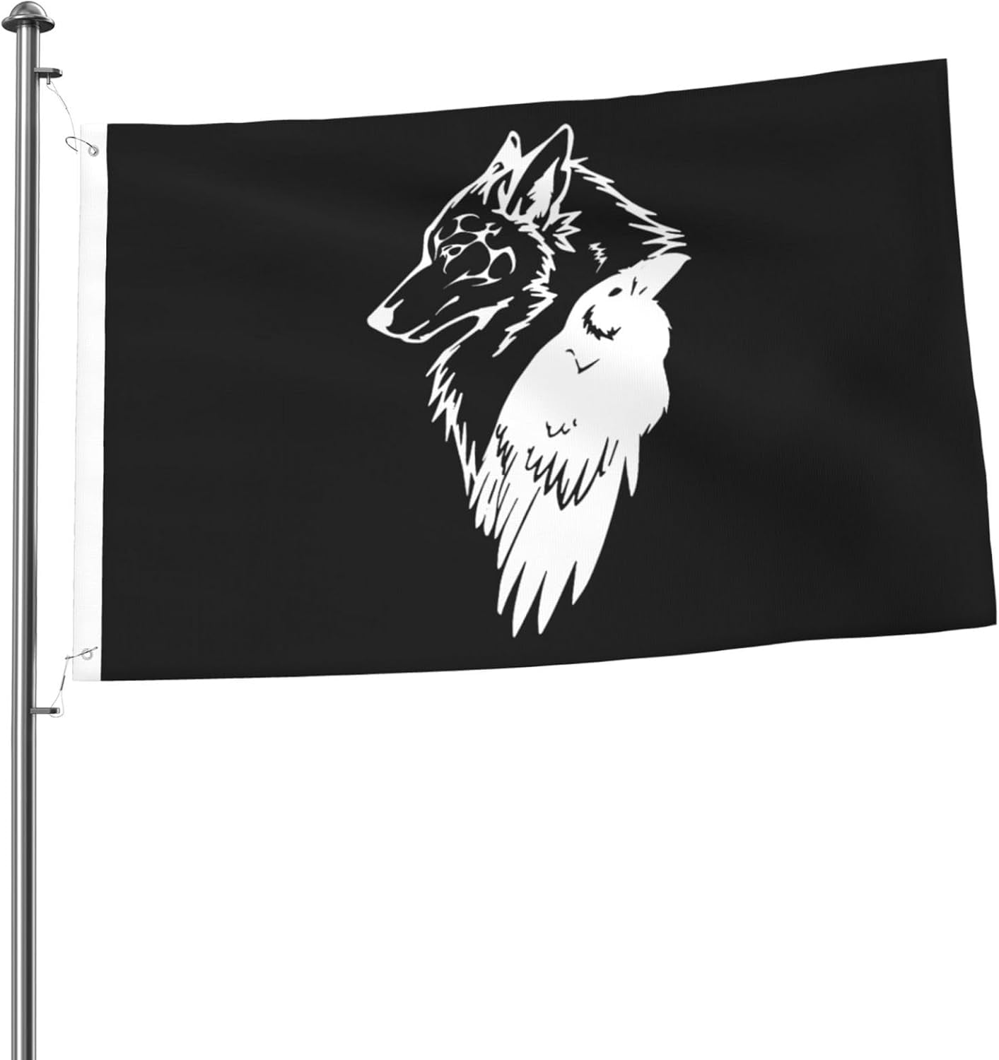Odin Viking Norse Wolf Flag 2x3 Ft Outdoor Decoration Banner Yard Flag ...