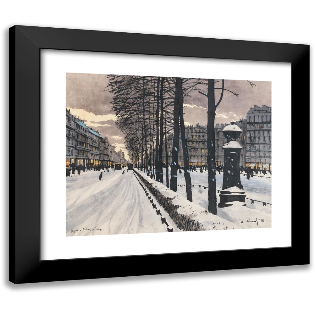 Odo Dobrowolski 18x15 Black Modern Framed Museum Art Print Titled - A ...