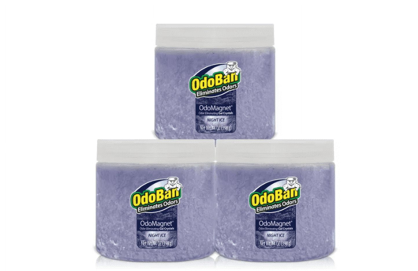 OdoBan Odor Removing Gel Crystals, 14 oz, Eliminates Tough Odors, 3 ...