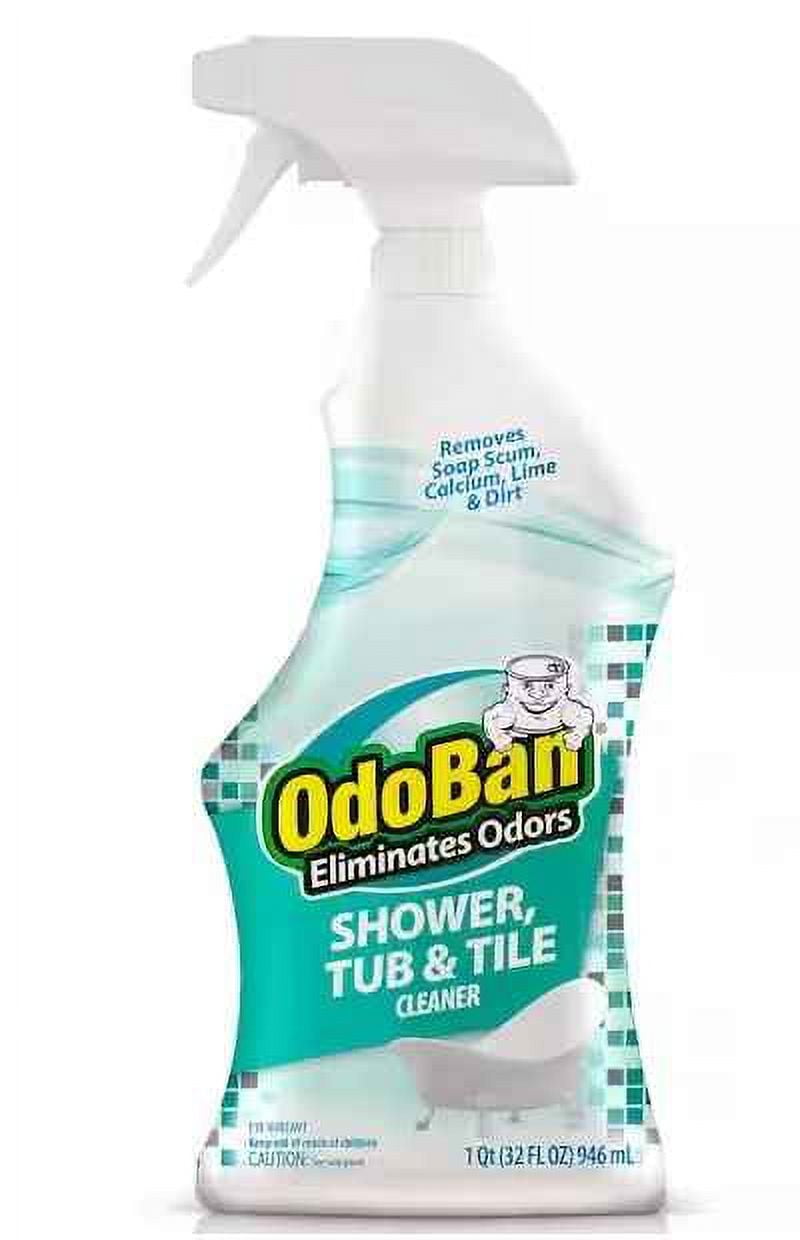 OdoBan 32 oz. Bath Grime Spray, Foaming Cleaner for Hard Water Stains ...