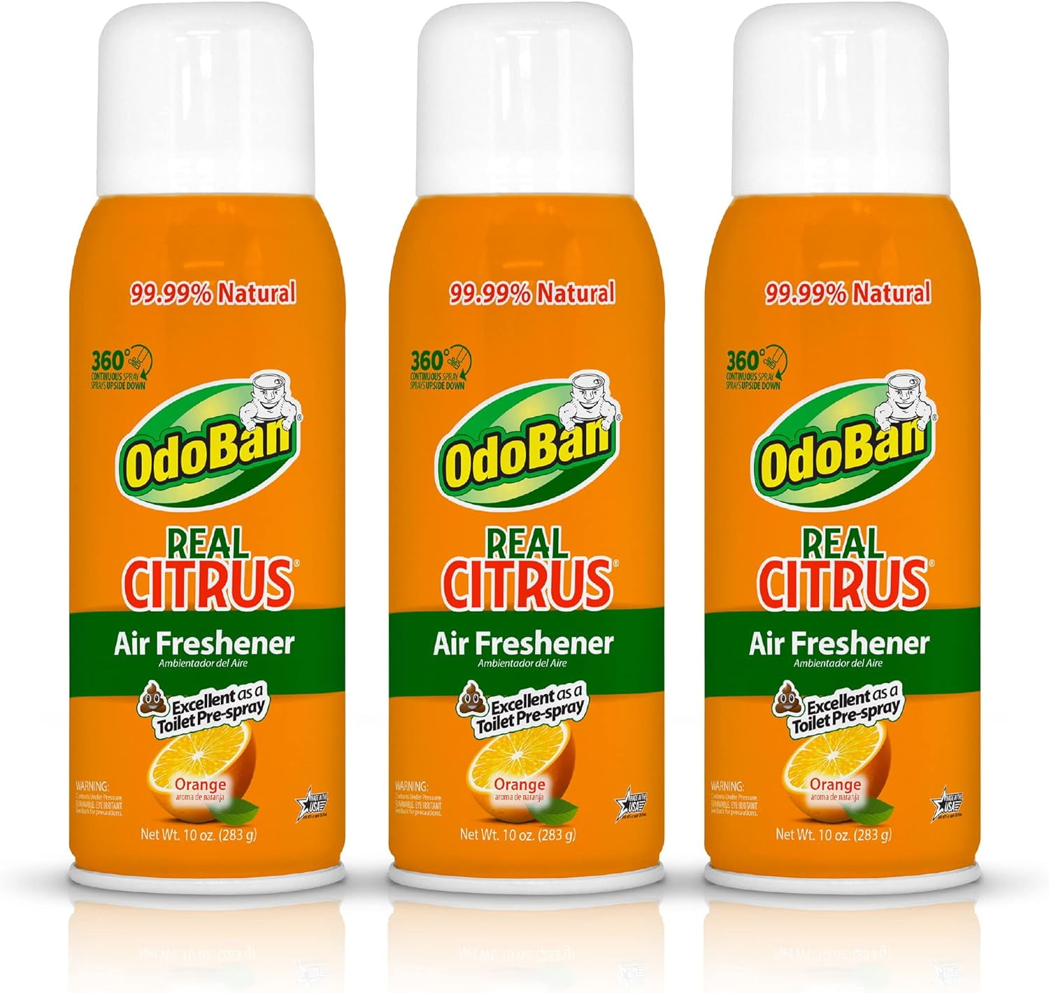 OdoBan Aroma Eliminator, 360-Degree Continuous Spray Natural Oil Real ...