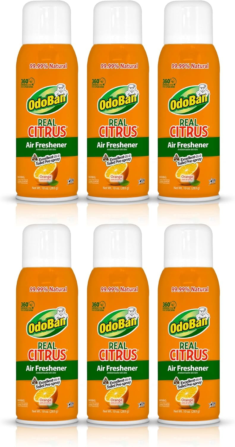 OdoBan Aroma Eliminator, 360-Degree Continuous Spray Natural Oil Real ...