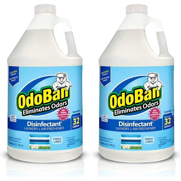 OdoBan Disinfectant Concentrate and Odor Eliminator, 2 Gallons, Fresh ...