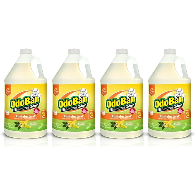 OdoBan Disinfectant Concentrate and Odor Eliminator, 4 Gallons, Citrus ...