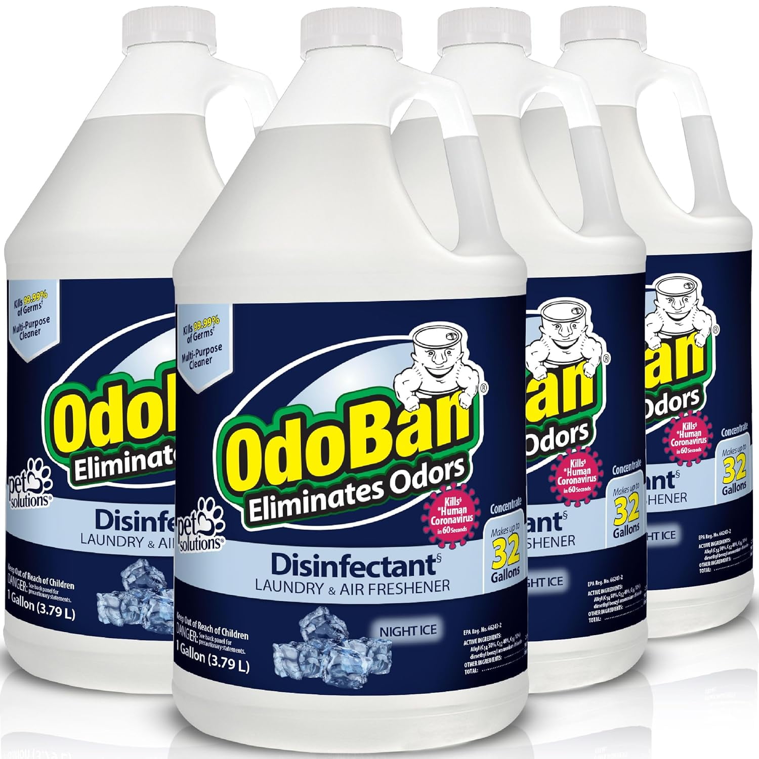 OdoBan Disinfectant Concentrate and Odor Eliminator, 4 Gallons, Night ...