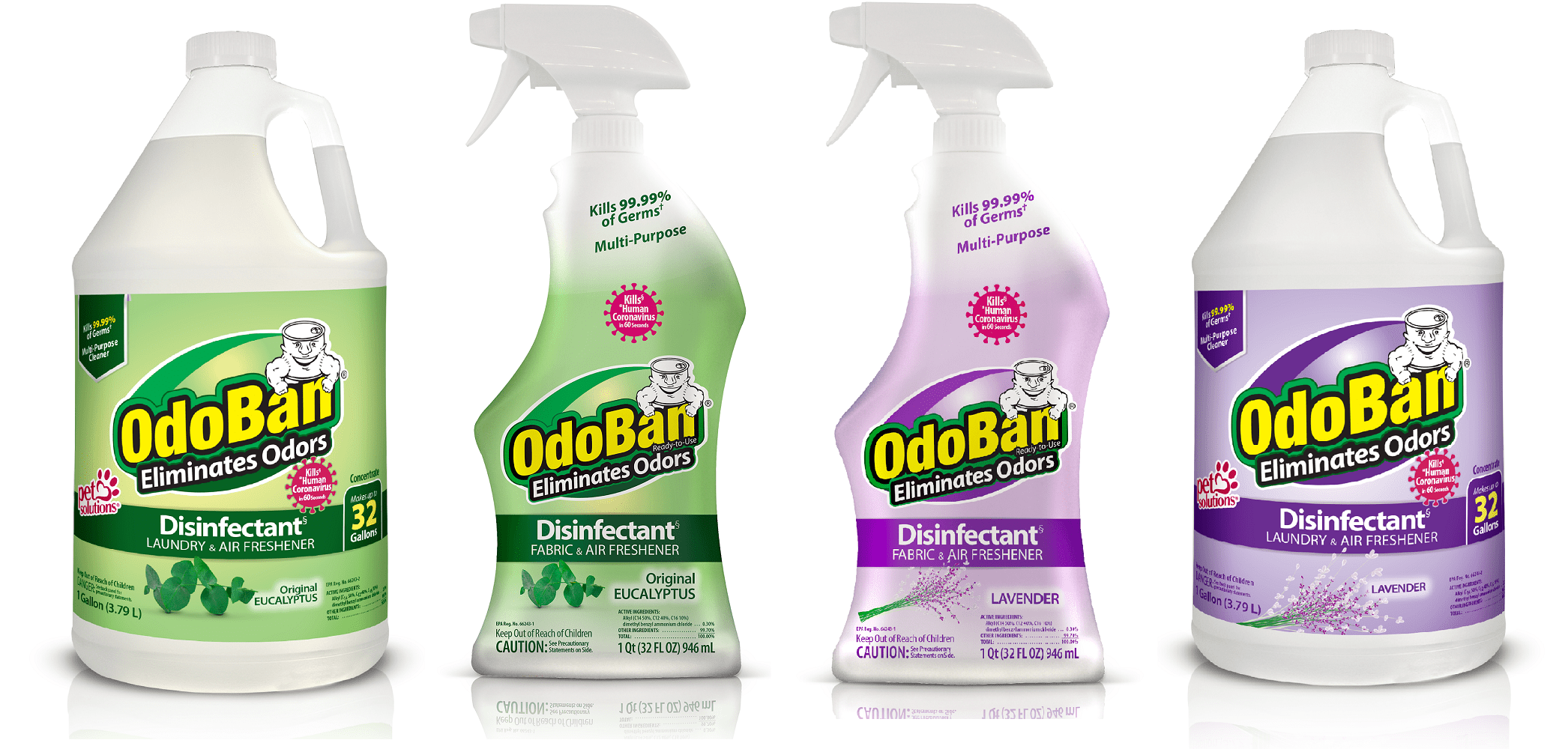 OdoBan Disinfectant Odor Eliminator Ready-to-Use 32oz Spray Bottle and ...