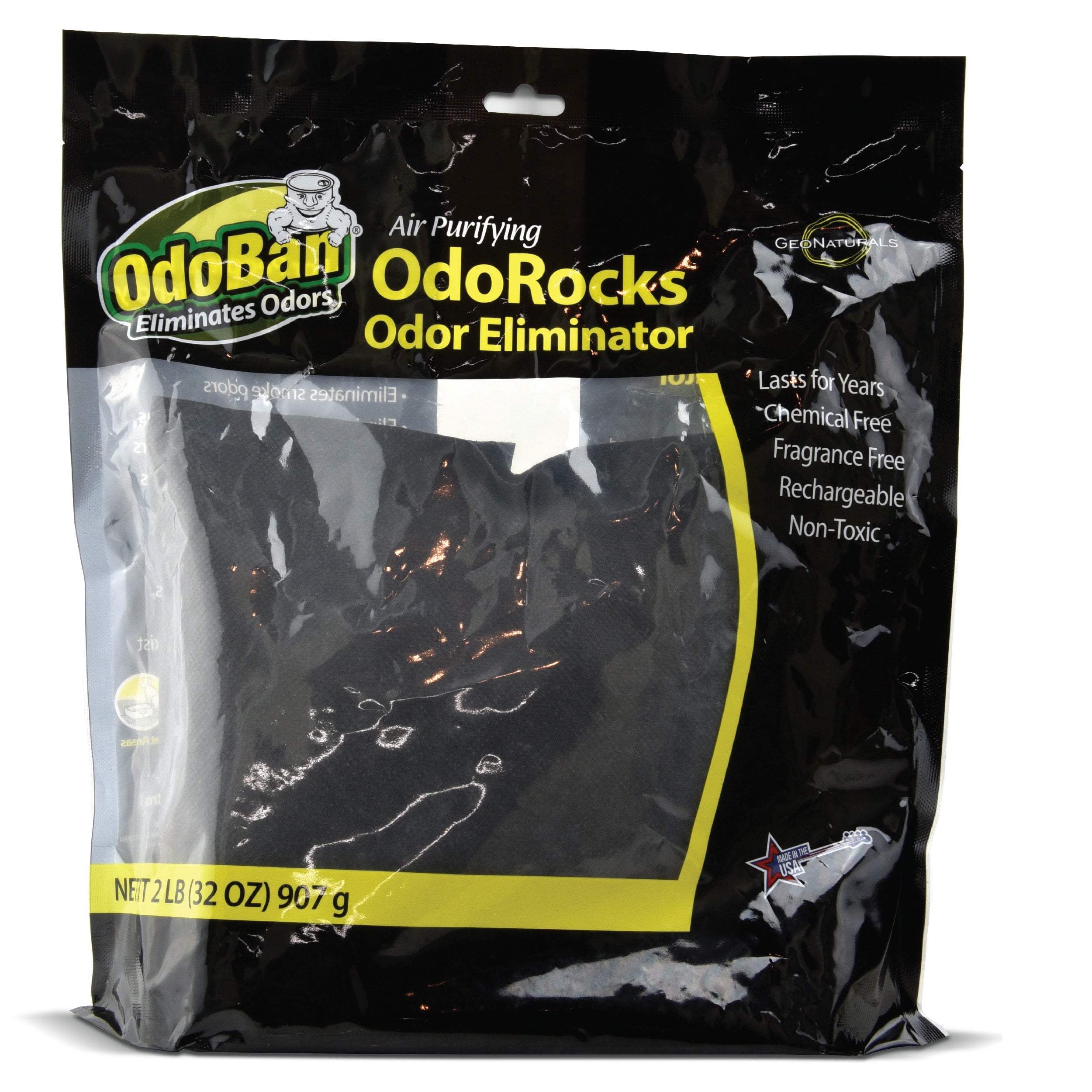 OdoBan OdoRocks Volcanic Mineral Odor Absorber, Moisture Eliminator, 32 ...