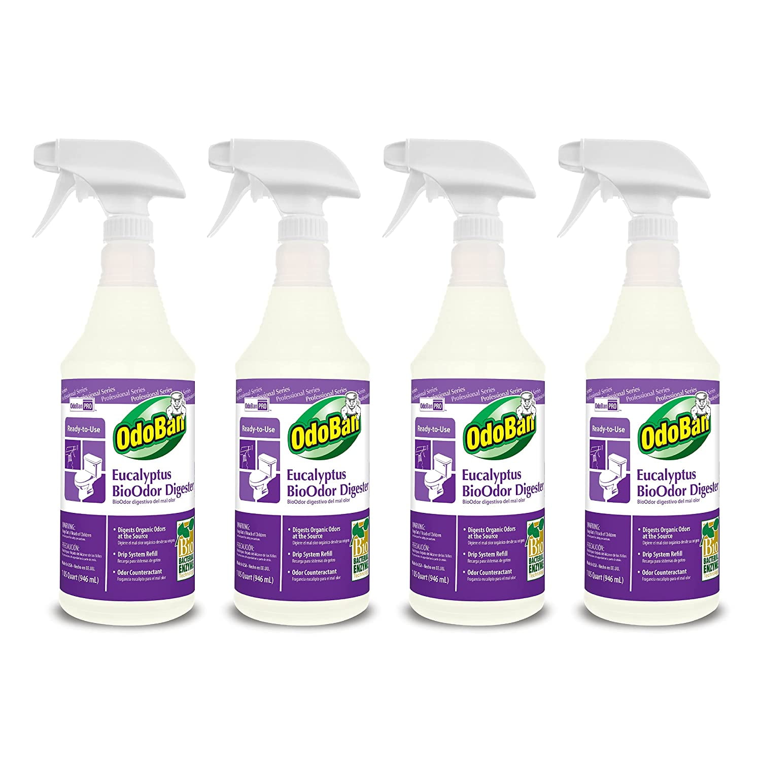 OdoBan Professional Cleaning Ready-to-Use BioOdor Digester Harsh Aroma ...