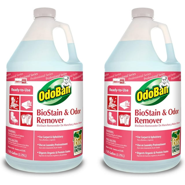 OdoBan Professional Ready-to-Use Biostain & Odor Remover, 2 Gallons ...