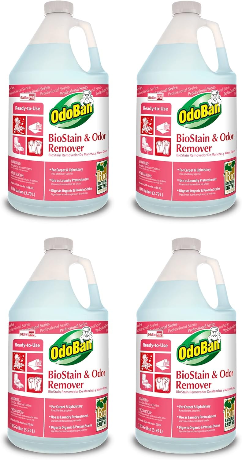 OdoBan Professional Ready-to-Use Biostain & Odor Remover, 4 Gallons ...