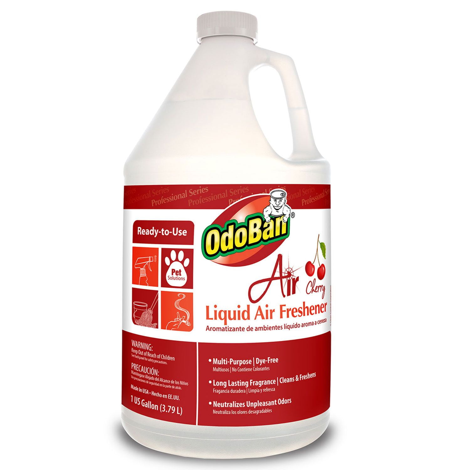 OdoBan Professional Series Ready-to-Use Air Cherry Liquid Air Freshener ...