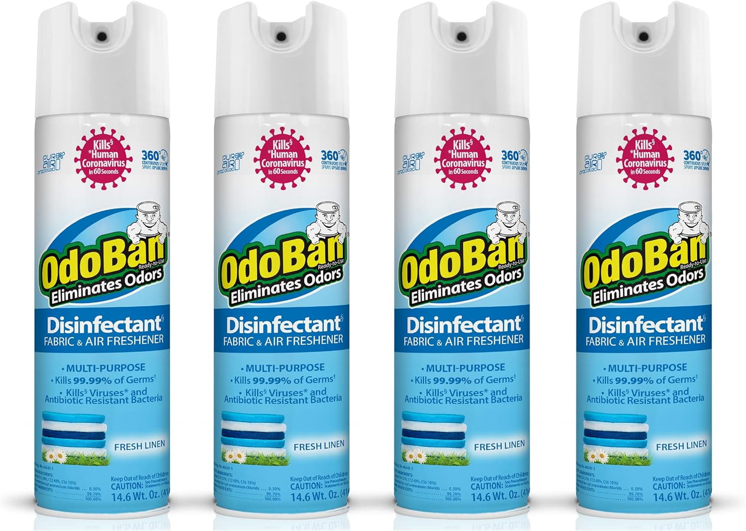 OdoBan Ready-to-Use 360-Degree Continuous Spray Disinfectant Cleaner ...