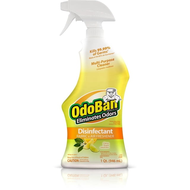 OdoBan Ready-to-Use Disinfectant and Odor Eliminator, 32 Ounce Spray ...