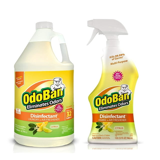 OdoBan Ready-to-Use Disinfectant and Odor Eliminator, Set of 2, 32 oz ...