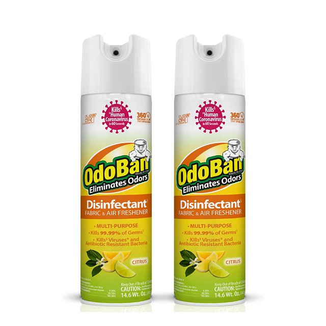 OdoBan Ready-to-Use Citrus Scented Clean Fresh Room Spray, 14.6 Ounce ...