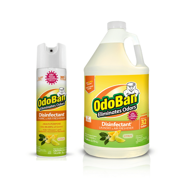OdoBan Odor Eliminator, Ready-to-Use Spray and 1 Gallon Refill Liquid ...