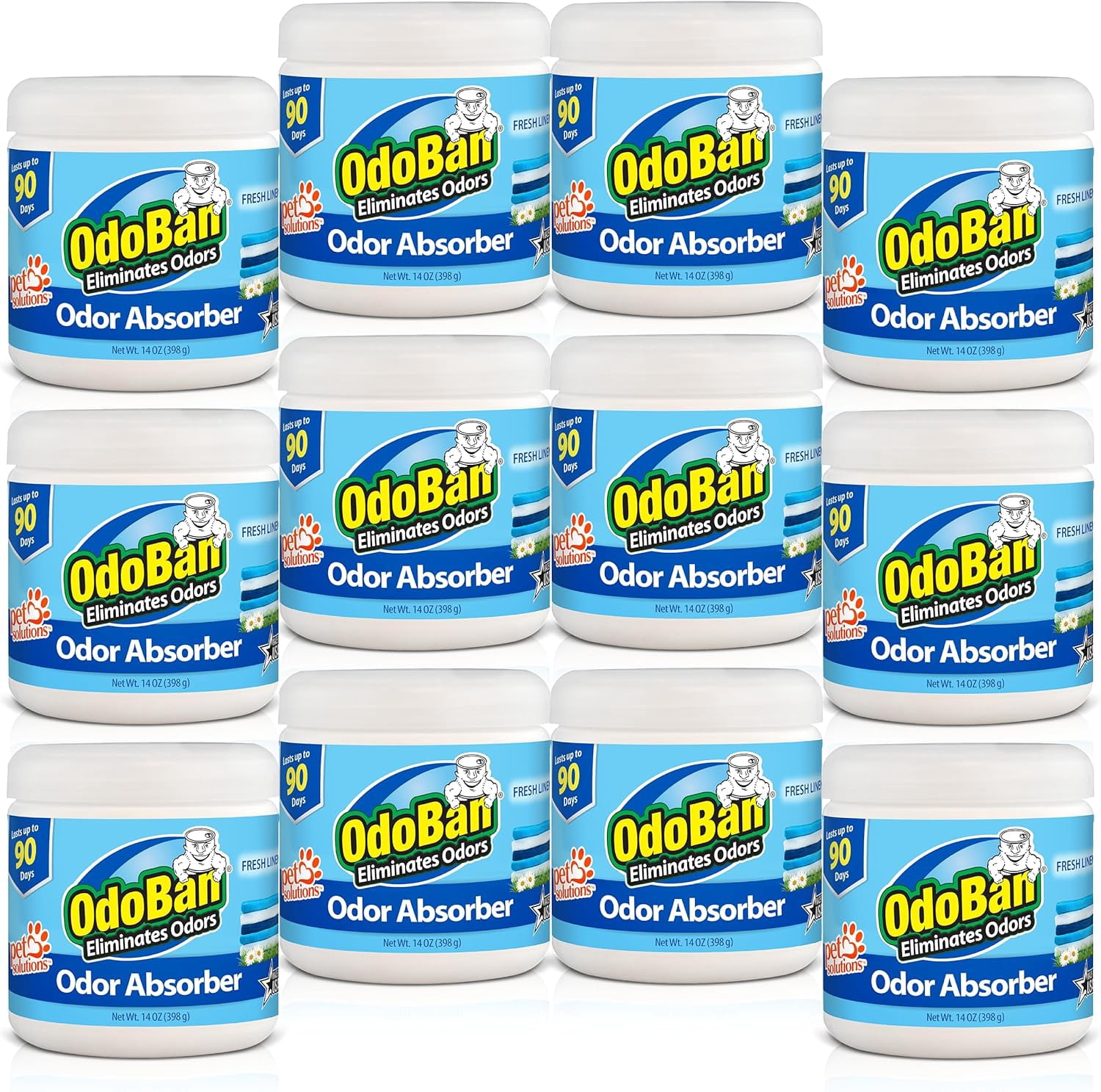 OdoBan Solid Odor Absorber Eliminator for Home and Small Spaces, Fresh ...