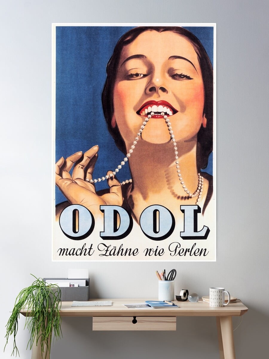 Odol Toothpaste Makes Teeth Like Pearls Retro German Product ...