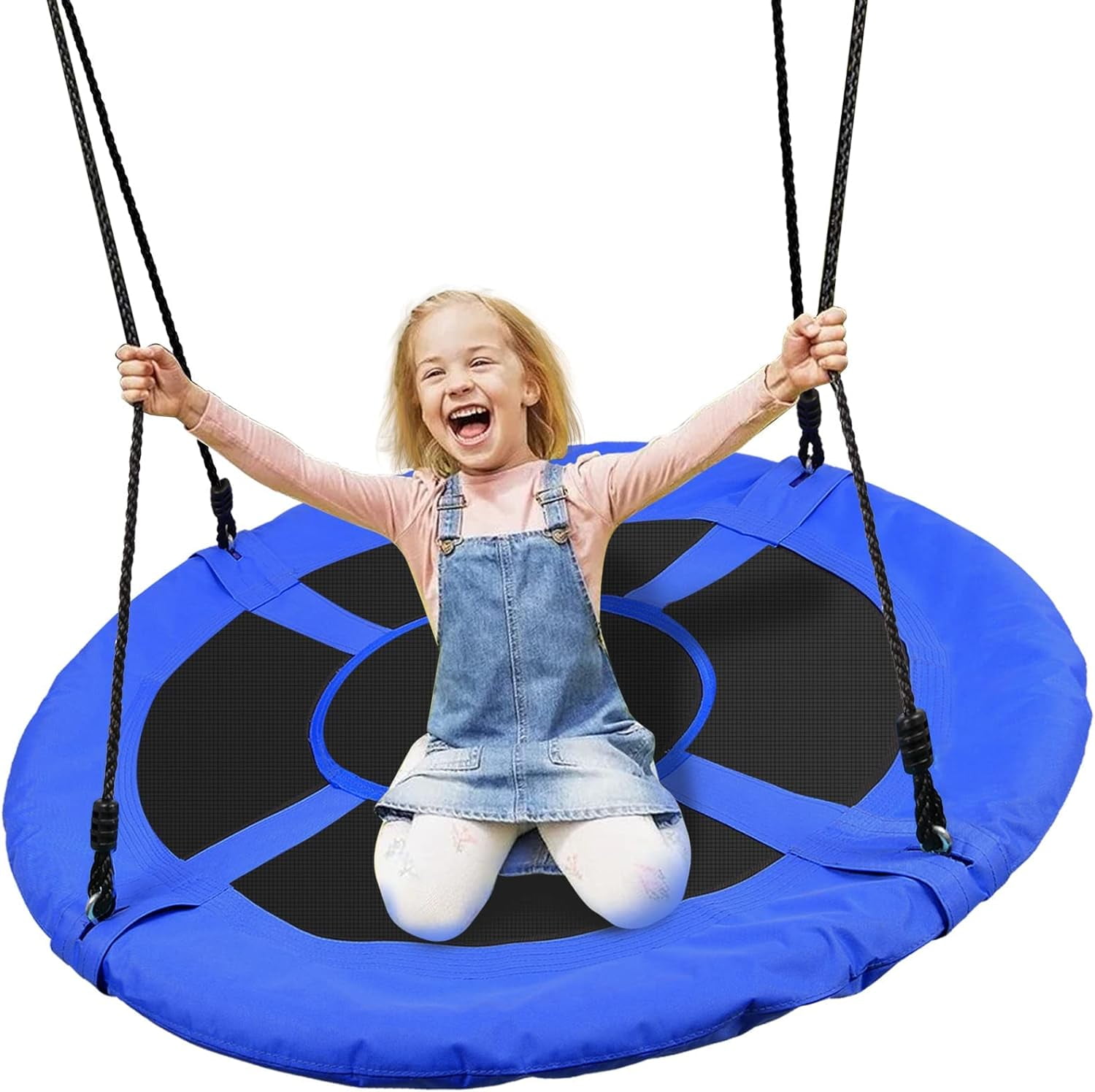 Odoland 40 inch Kids Saucer Tree Swing, Large Outdoor Chidren Round ...