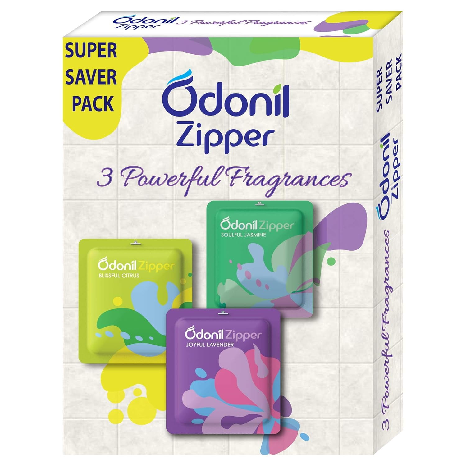 Odonil Bathroom Air Freshener Zipper Mix 30g 10gx3 Assorted Pack ...