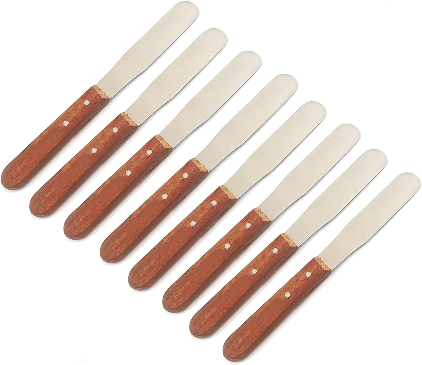OdontoMed2011 Set of 8 Pcs Straight Icing Spatula Stainless Steel ...