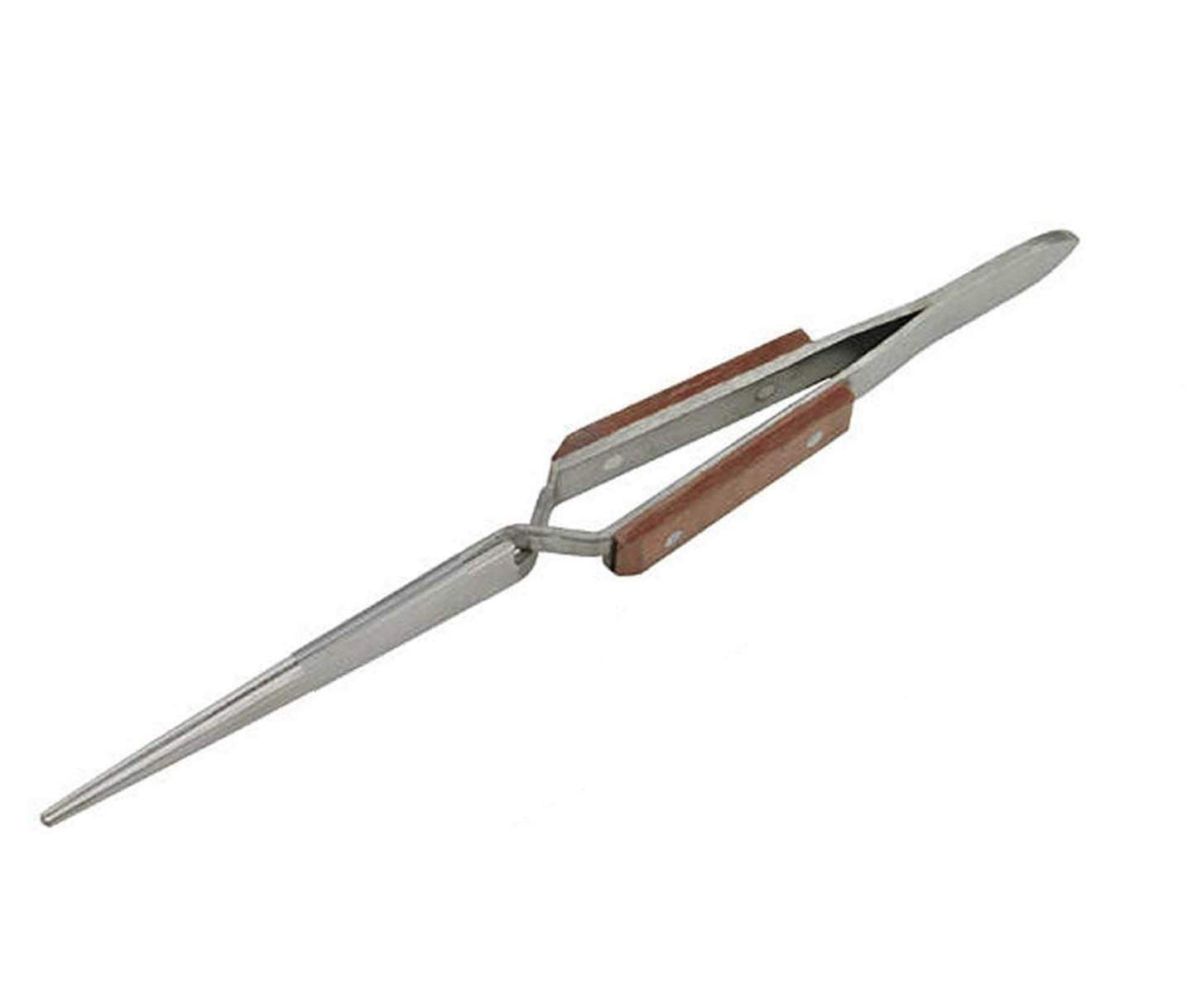OdontoMed2011 TWEEZERS w/Cross Locking Action, Straight Tips & FIBER ...
