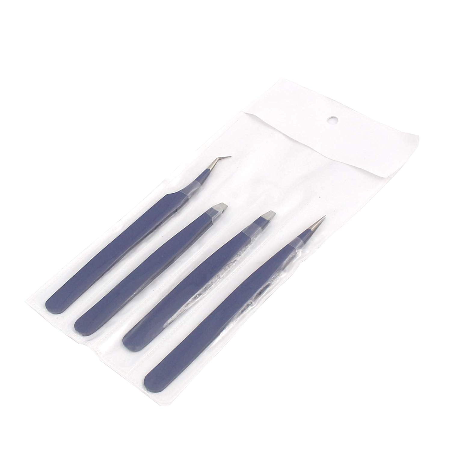 OdontoMed2011® Tweezer Pack- 4 Tweezers Set- Ingrown Hair Remover ...