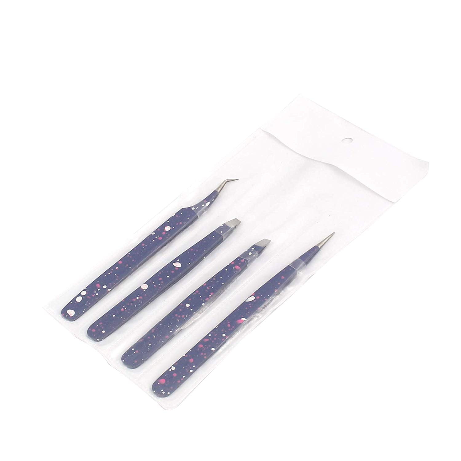 OdontoMed2011® Tweezer Pack- 4 Tweezers Set- Ingrown Hair Remover ...