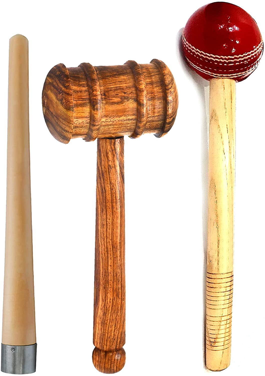 OdontoMed2011 Wooden Hammer Cricket Bat Mallet for Knocking & Preparing ...