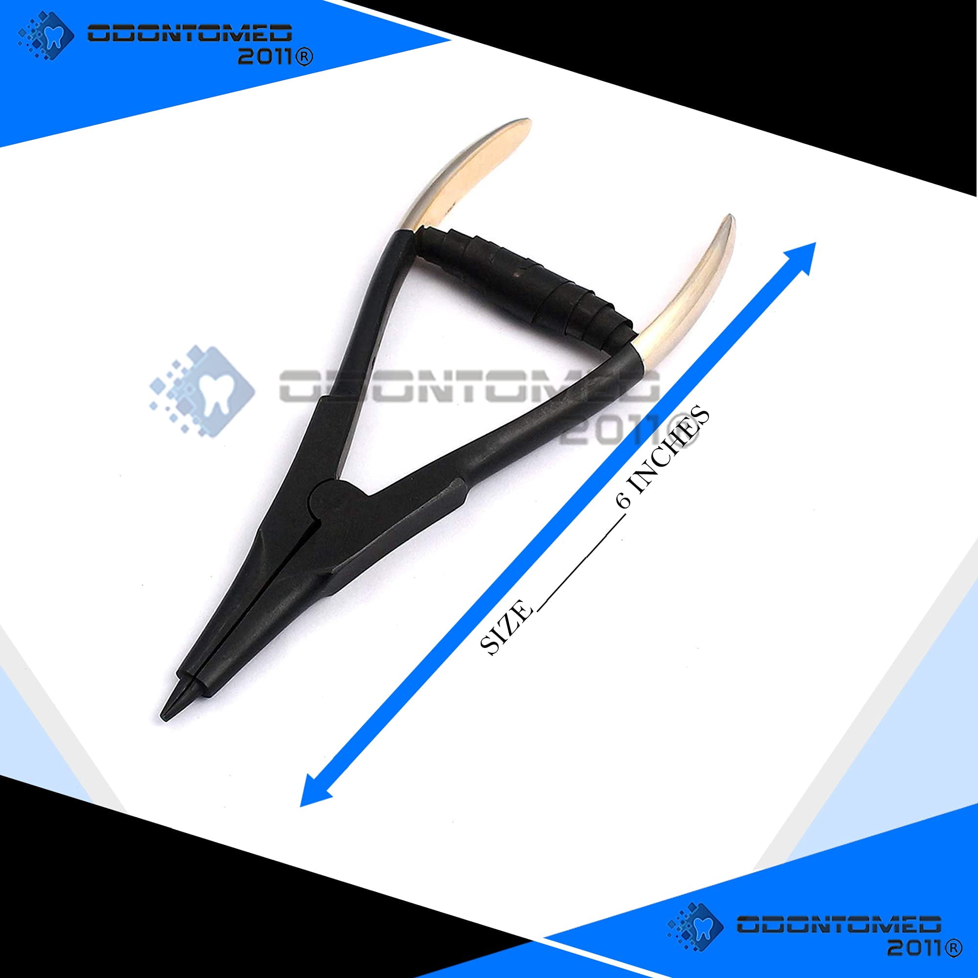 Odontomed2011 Body Piercing Tools Ring Opening Pliers 6" Black & Gold ...