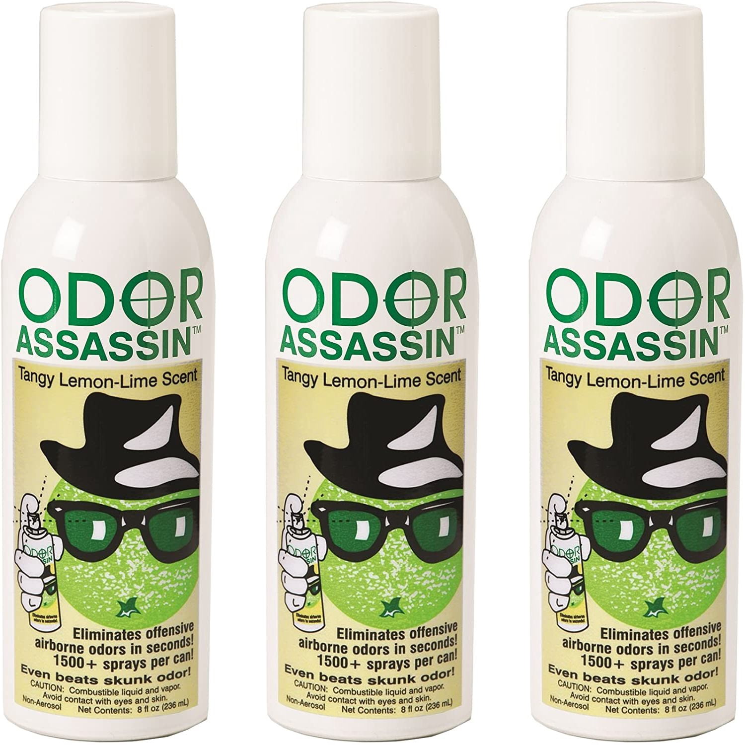 Odor Assassin Odor Control Spray – Lemon & Lime Scent – 8 oz Aerosol ...